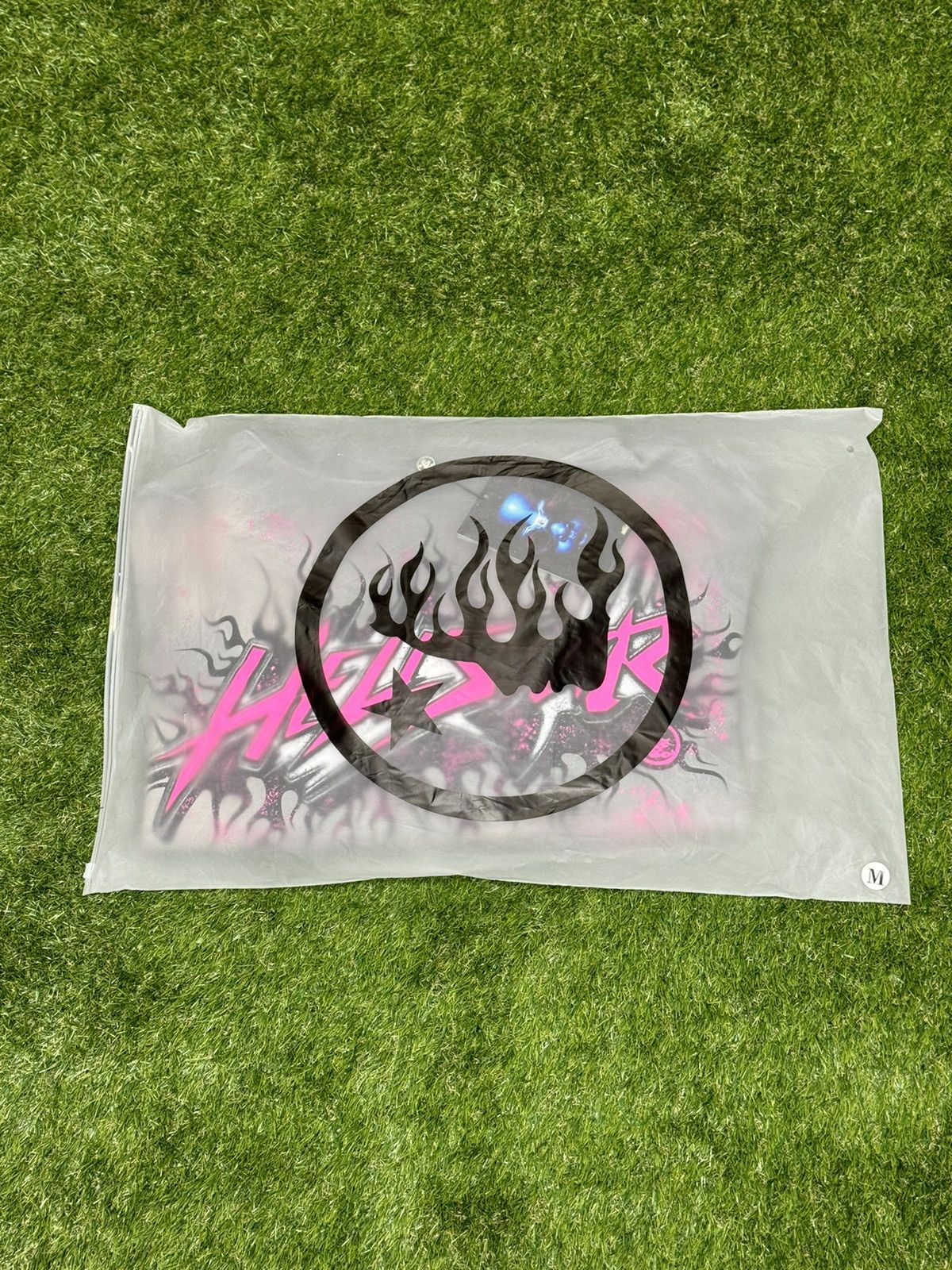 HELLSTAR Hellstar Grey Pink Future Flame Hoodie | Grailed