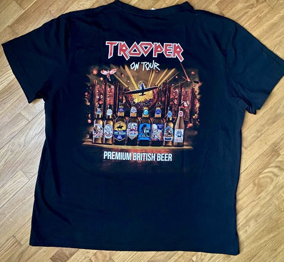 Iron Maiden Iron Maiden Trooper on tour rock band tee | Grailed