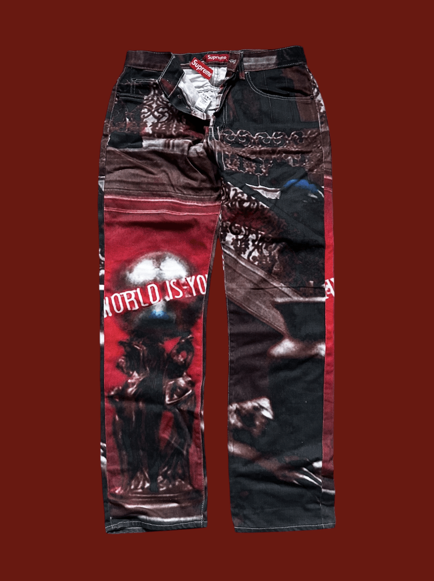 Supreme Supreme FW 2017 Scarface the World Is Yours Jeans | Grailed