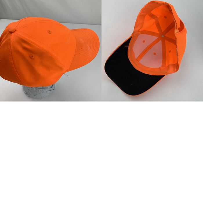 Vintage Paramount Apparel Blank Orange Ball Cap Hat Adjustable Baseball ...