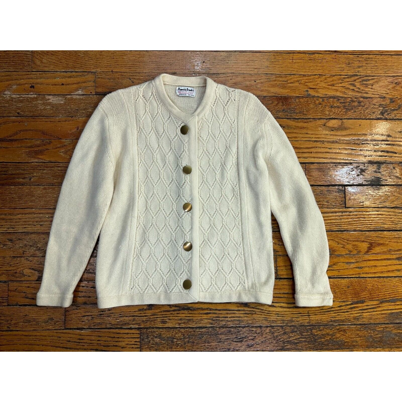 Other Maurice Bruder 4 Ply Cashmere Cardigan Sweater cream size ?? | Grailed