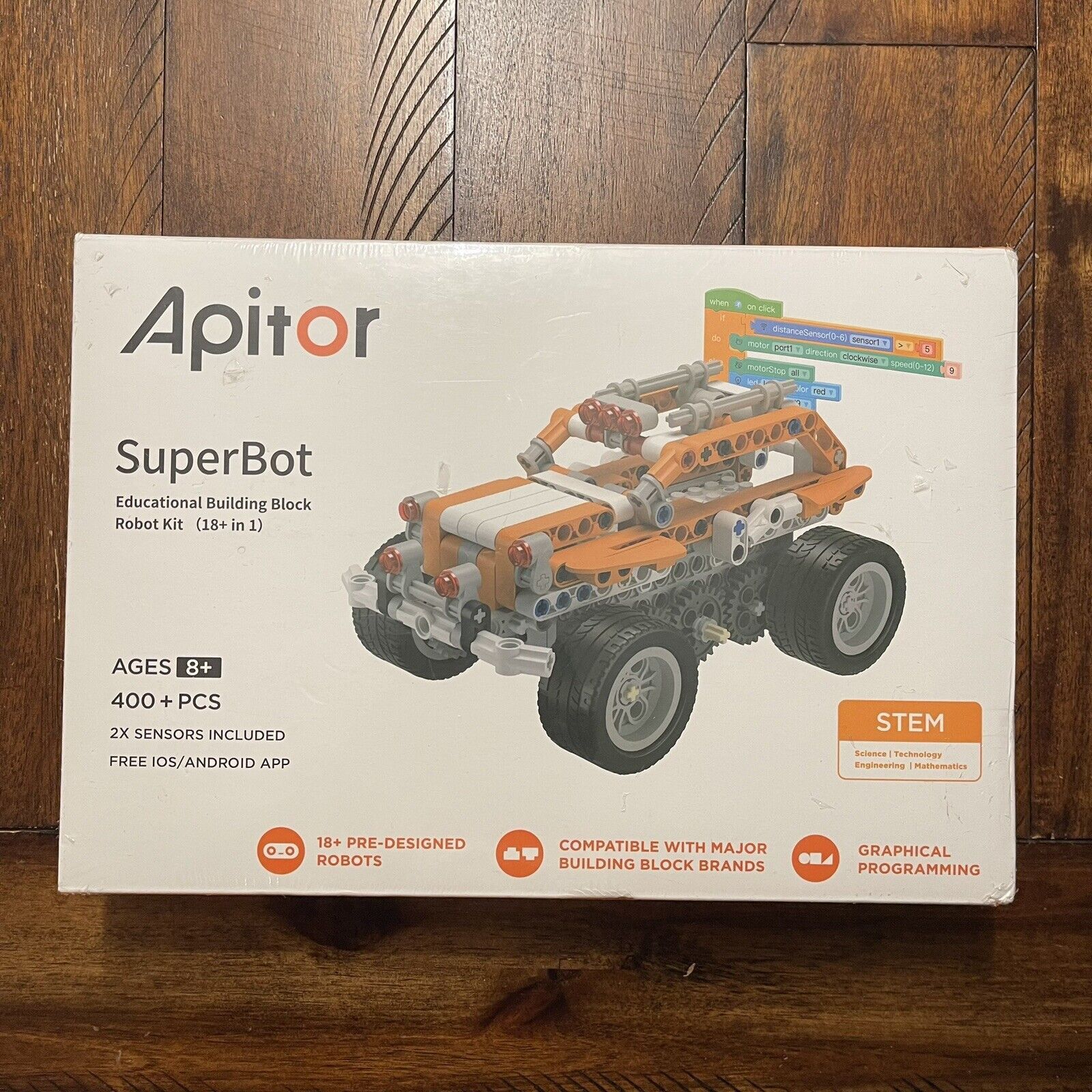 Rare Apitor SuperBot STEM Programming Educational Block Robot Kit | Grailed