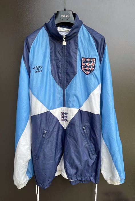 Vintage Vintage 1990 XL England Umbro Football Track Jacket Shell | Grailed