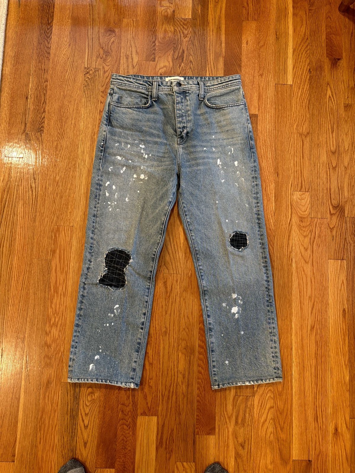 Bare Knuckles Bare Knuckles Paint Splatter Denim Jeans Size 34 | Grailed
