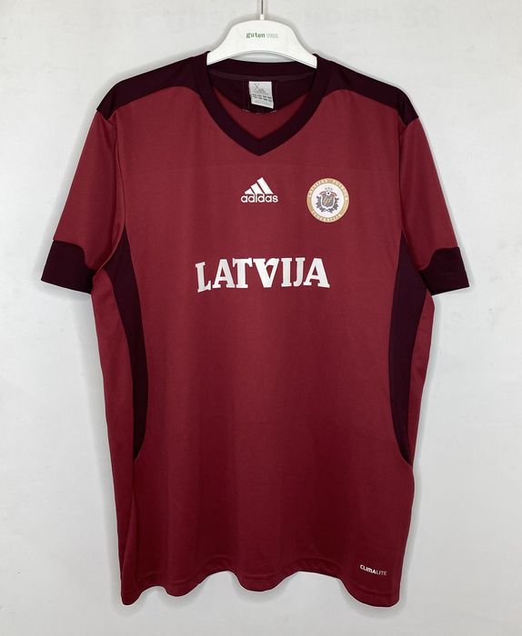 Adidas LATVIA NATIONAL TEAM 2009 HOME FOOTBALL SHIRT SOCCER JERSEY ...