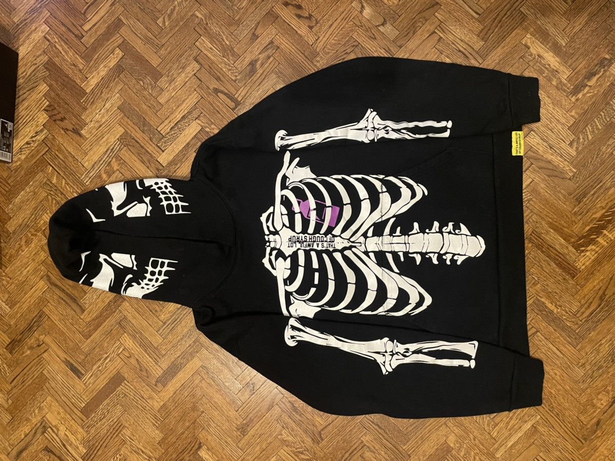 Awful Lot of Cough Syrup AWFUL LOTTA COUGH SYRUP SKELETON HOODIE | Grailed