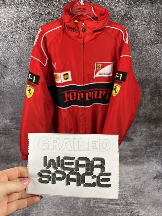 Vintage Vintage Ferrari x puma F-1 racing jacket Marlboro shell | Grailed