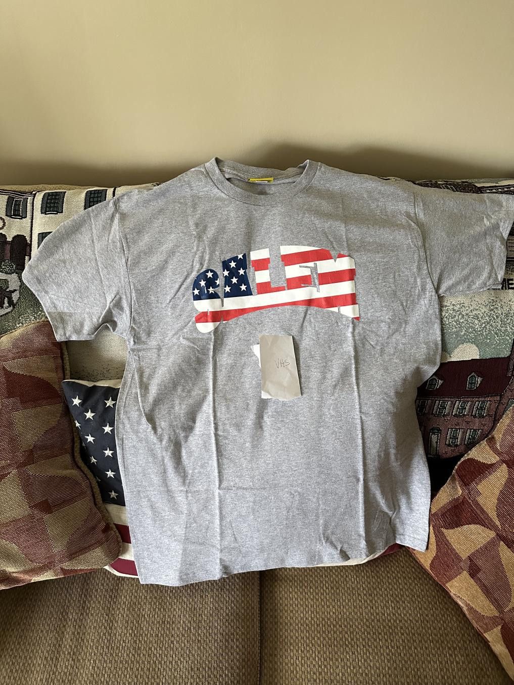 Drain Gang S4LEM American Flag Tee Grey | Grailed