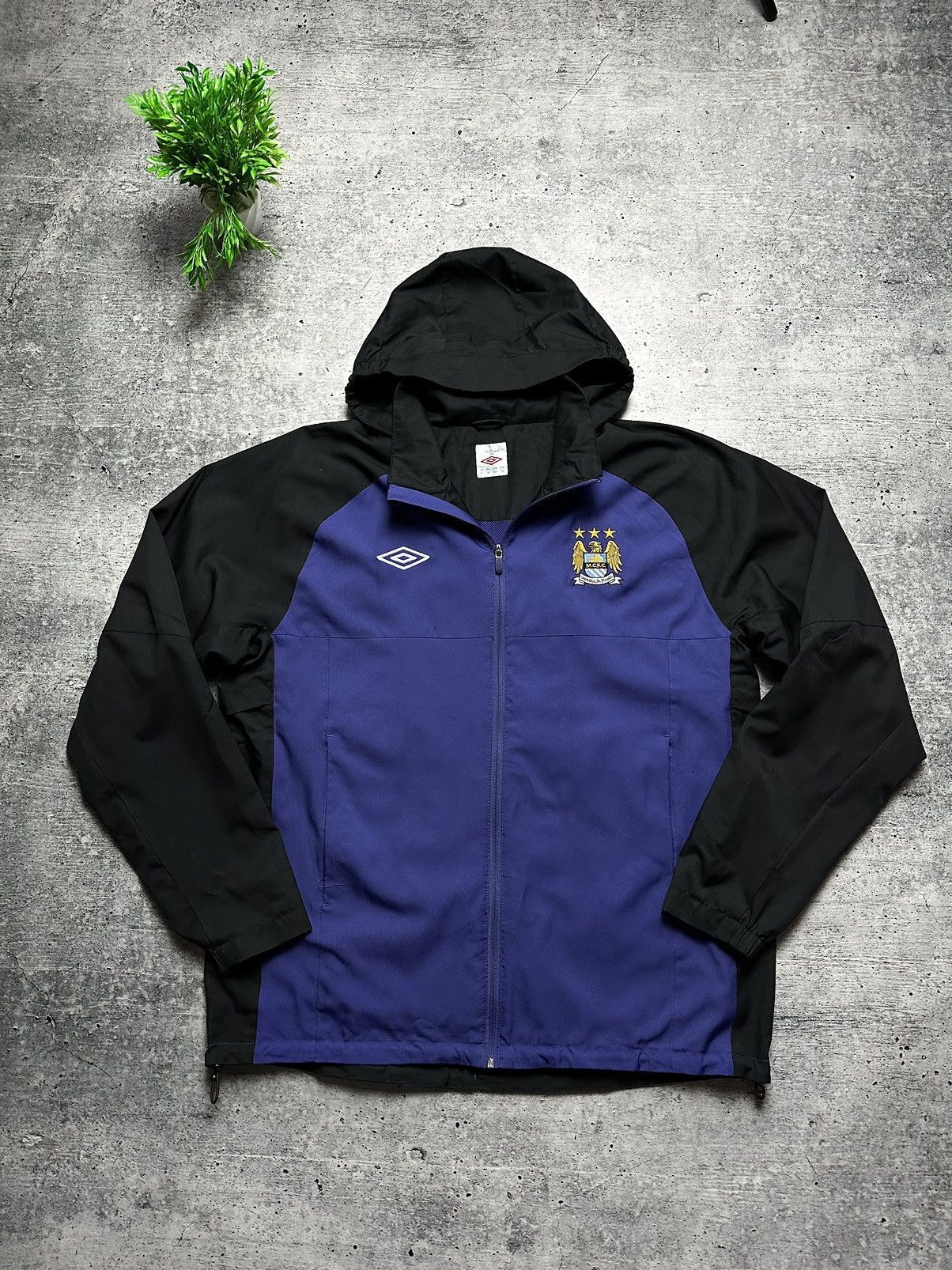 Umbro Vintage Umbro Manchester City Soccer Football Home NK Jacket ...