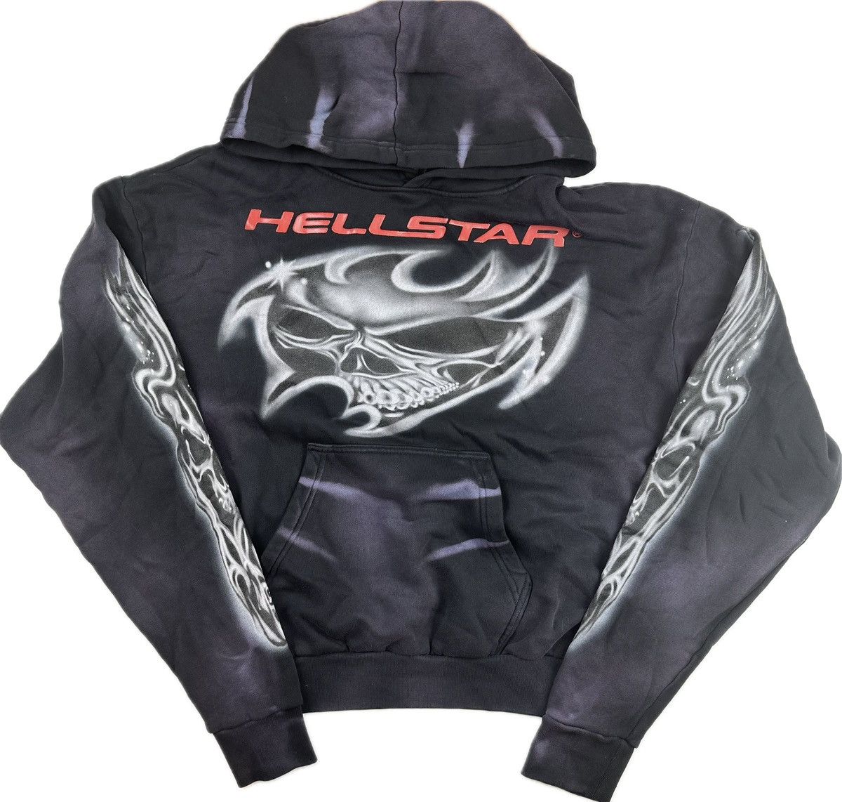 HELLSTAR Hellstar Airbrushed Skull Hoodie | Grailed