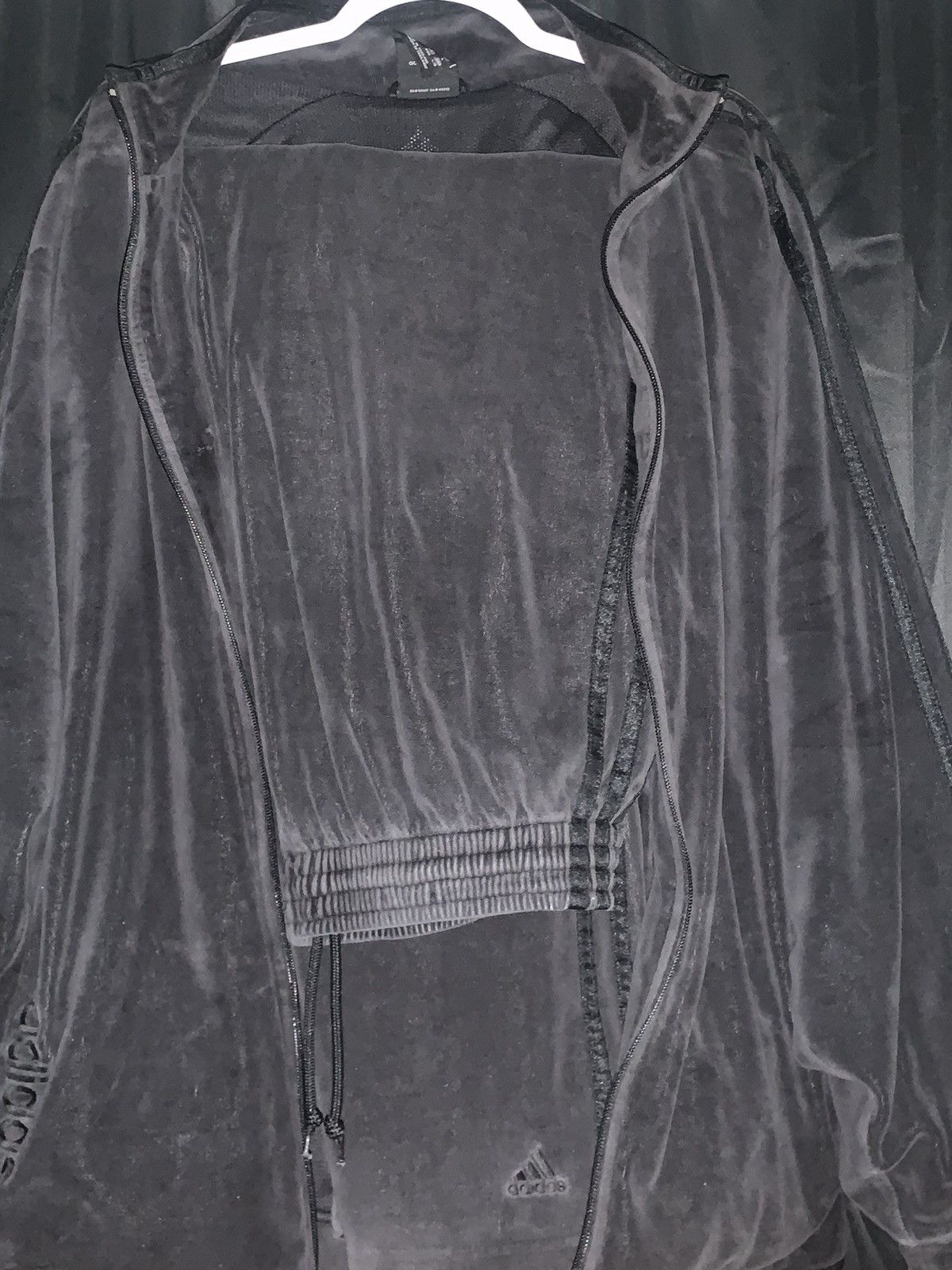 Adidas × Rare × Streetwear RARE All-Black Suede Adidas Men’s Tracksuit ...