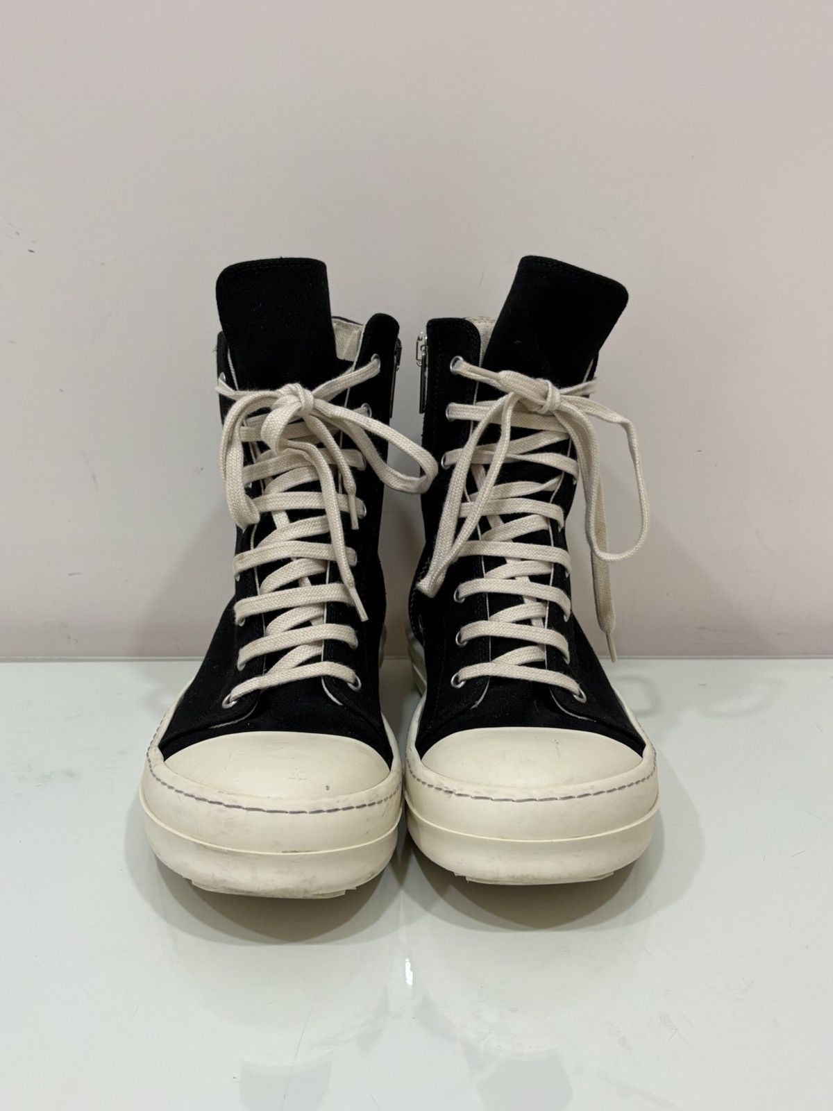 Rick Owens Drkshdw Rick Owens DRKSHDW Ramones High License Plate Black ...