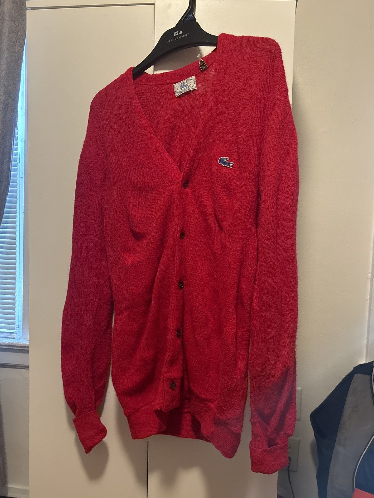 Lacoste IZOD Lacoste Vintage Red Cardigan | Grailed