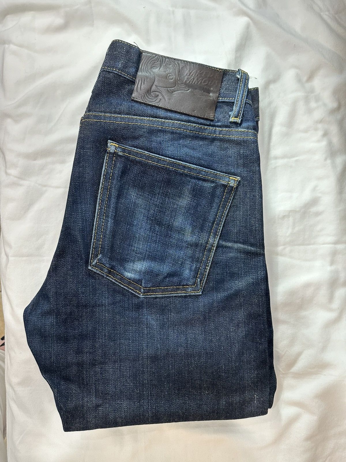 Naked & Famous Naked & Famous Left Hand Twill Raw Denim Super Guy Size ...