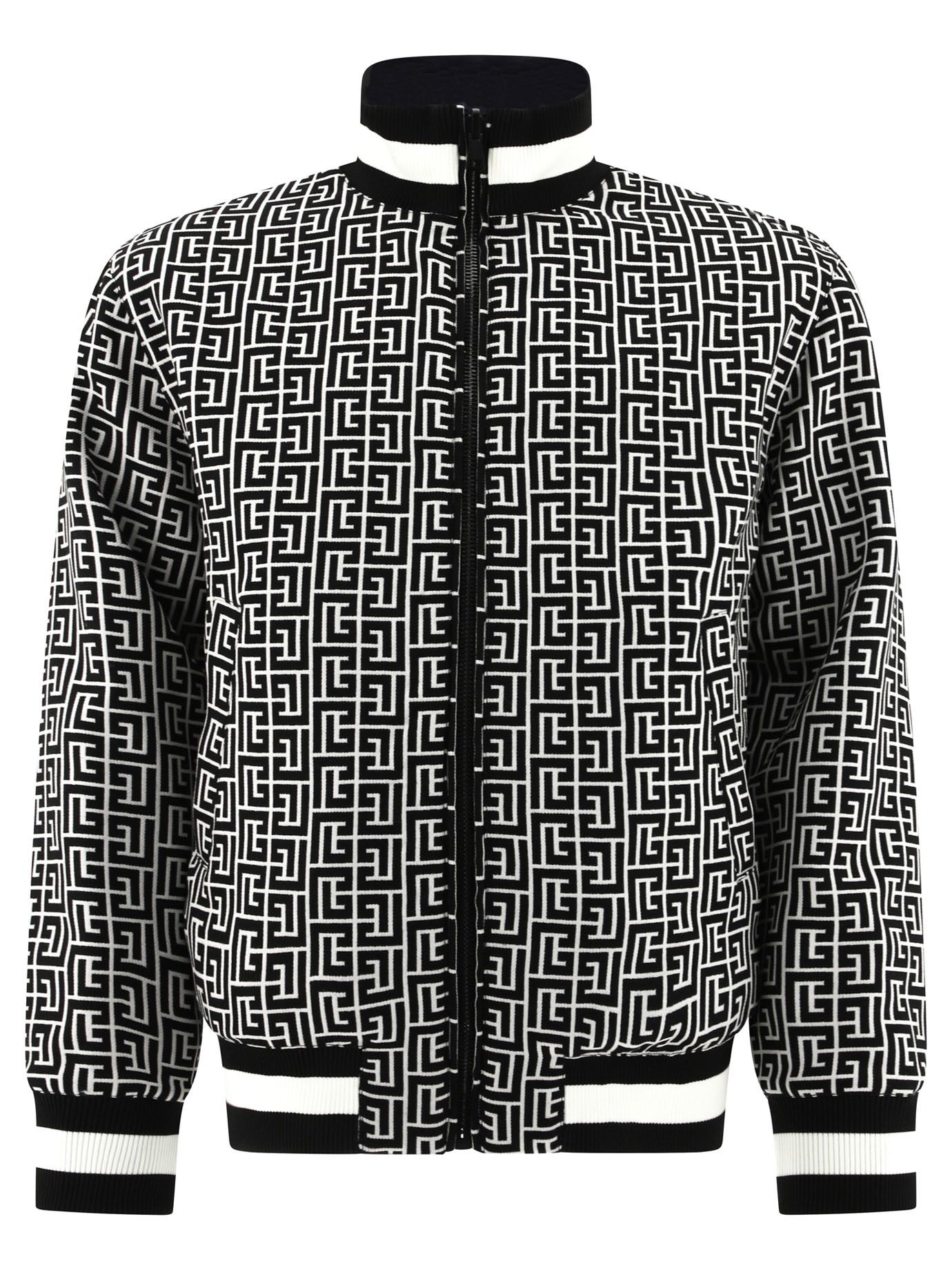 Balmain Monogram Reversible Bomber Jacket | Grailed