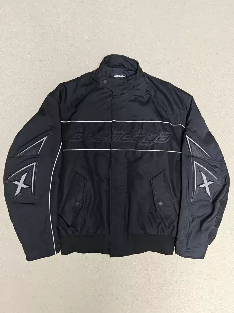 Balenciaga Balenciaga 20ss show off racing motorcycle embossed jacket ...