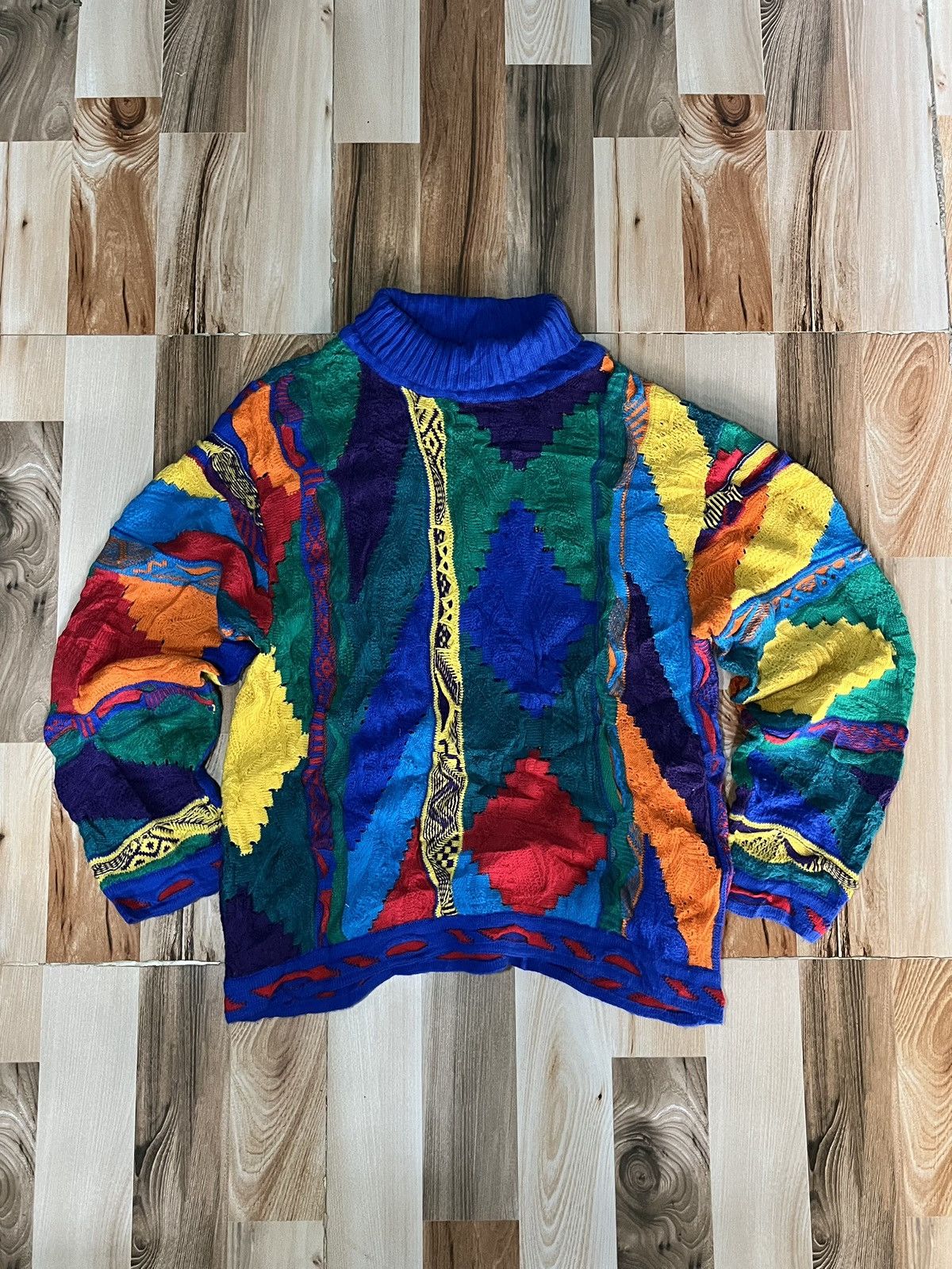Vintage Vintage Coogi 3D Turtle Neck Sweater | Grailed