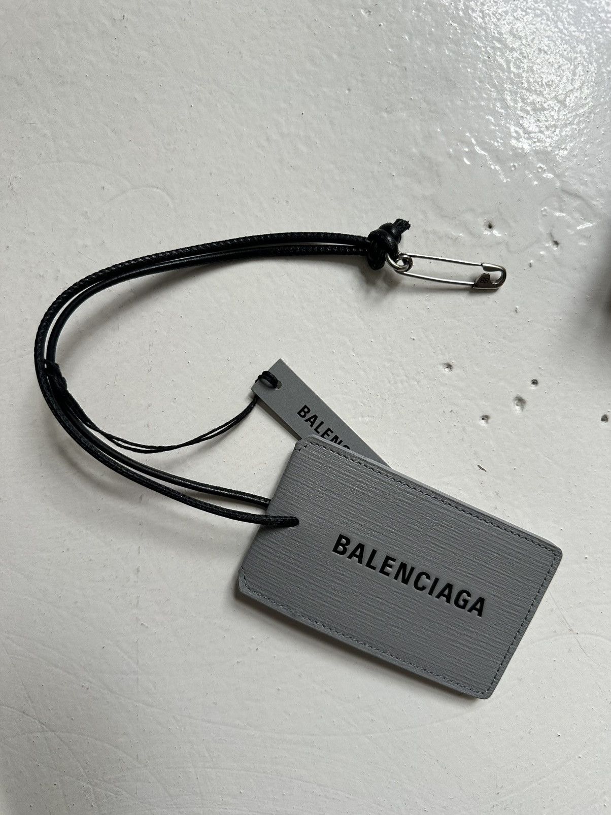 Balenciaga Balenciaga tag in leather | Grailed