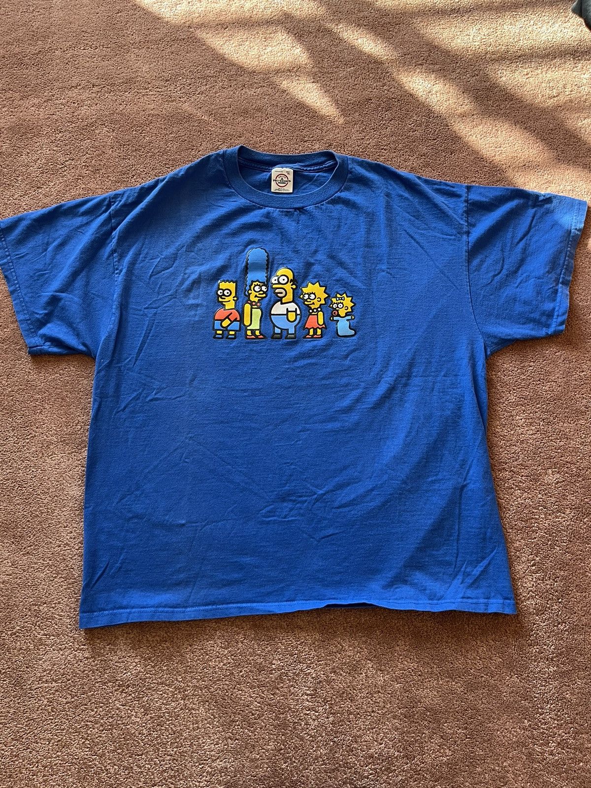 Delta × The Simpsons × Vintage Vintage 2002 blue Simpsons shirt | Grailed