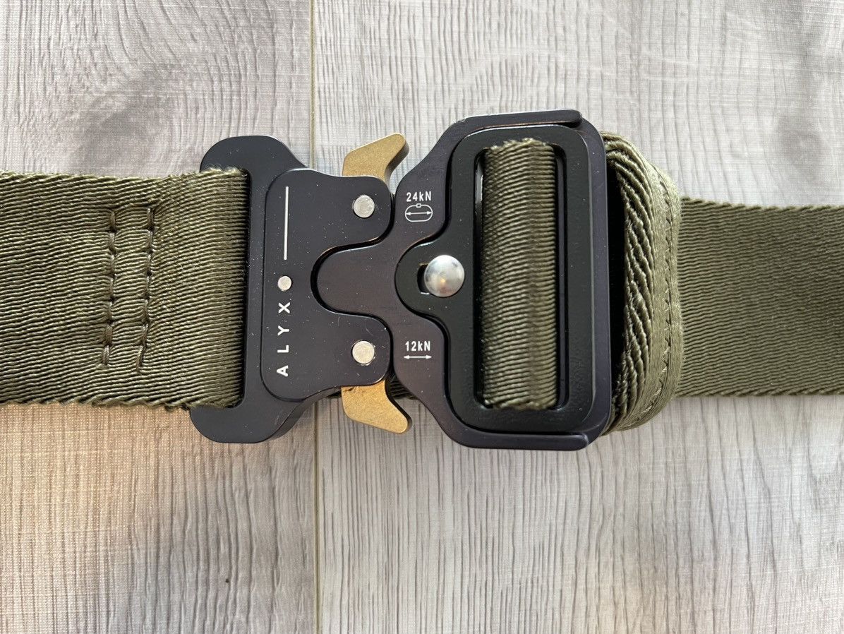 1017 ALYX 9SM ALYX Rollercoaster Belt (Green) - One Size Fits All | Grailed