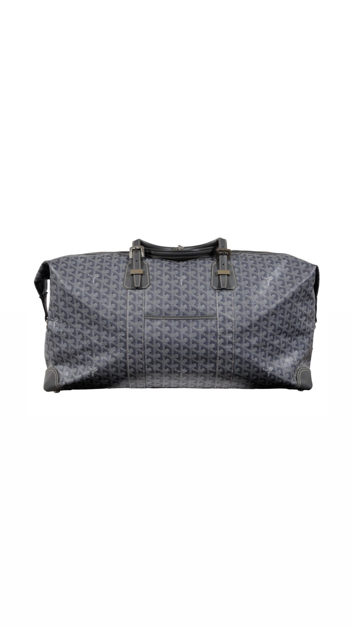 Goyard Boeing 55 Grey Leather Duffle Bag Travel Carry On | Grailed