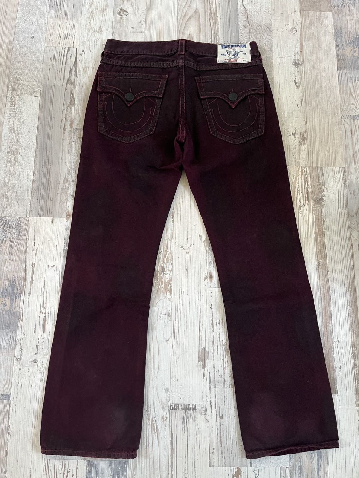 True Religion × Vintage True Religion jeans blood red | Grailed
