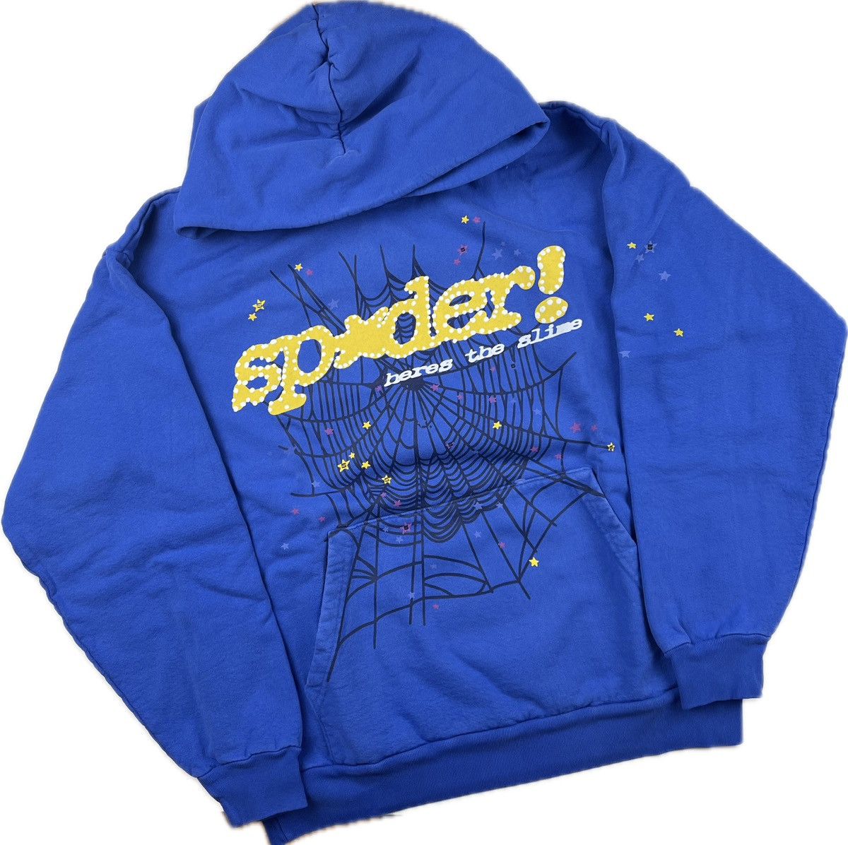 Spider Worldwide Sp5der TC Blue Hoodie SALE | Grailed