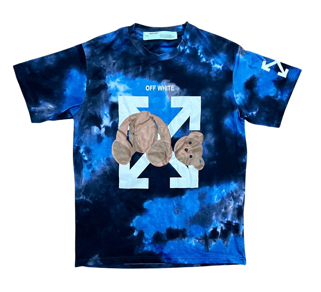 Off-White Off-White Palm Angels Blue/Black Teddy Bear Vintage T-Shirt ...