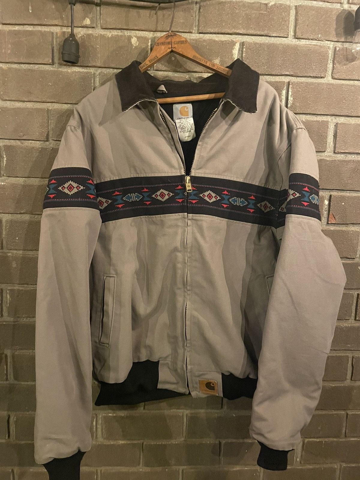 Vintage vintage 90s carhartt aztec santa fe jacket | Grailed
