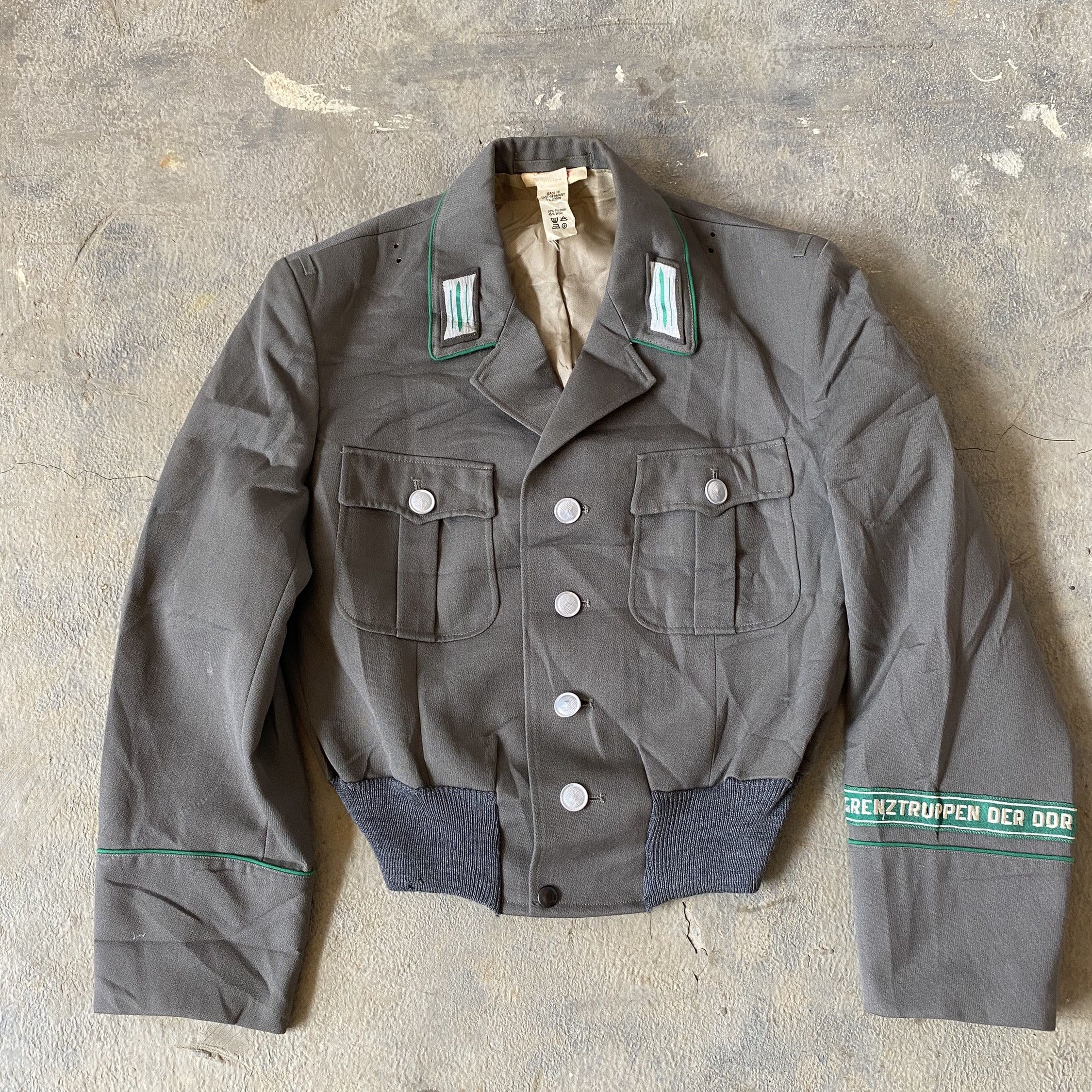 Vintage Vintage east german DDR military cropped jacket | Grailed