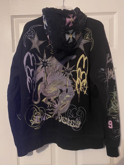 Sad Boys Bladee x Claire Barrow 333 Black Hoodie Large | Grailed