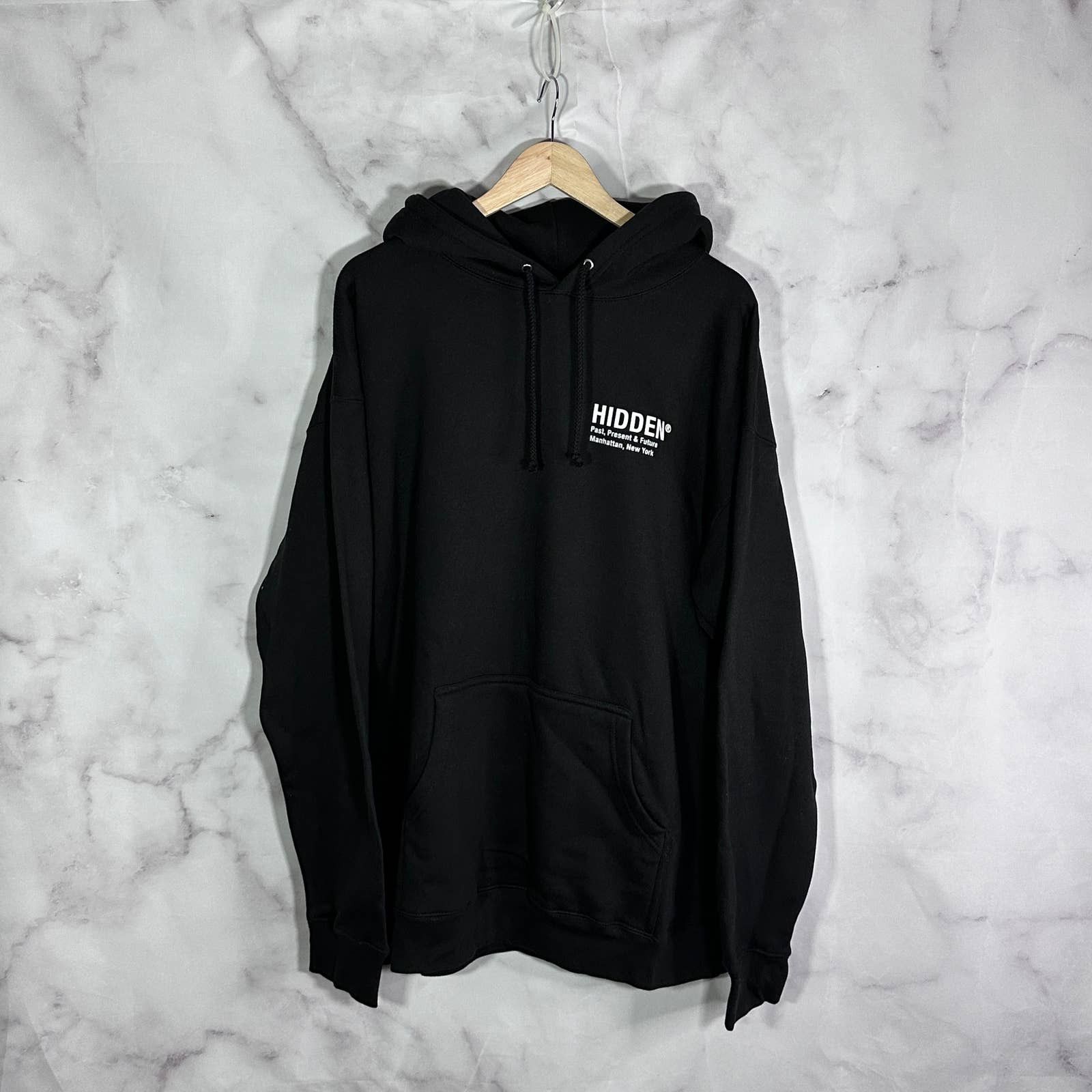 HIDDEN Hidden NY OG Black First Release Logo Hoodie | Grailed