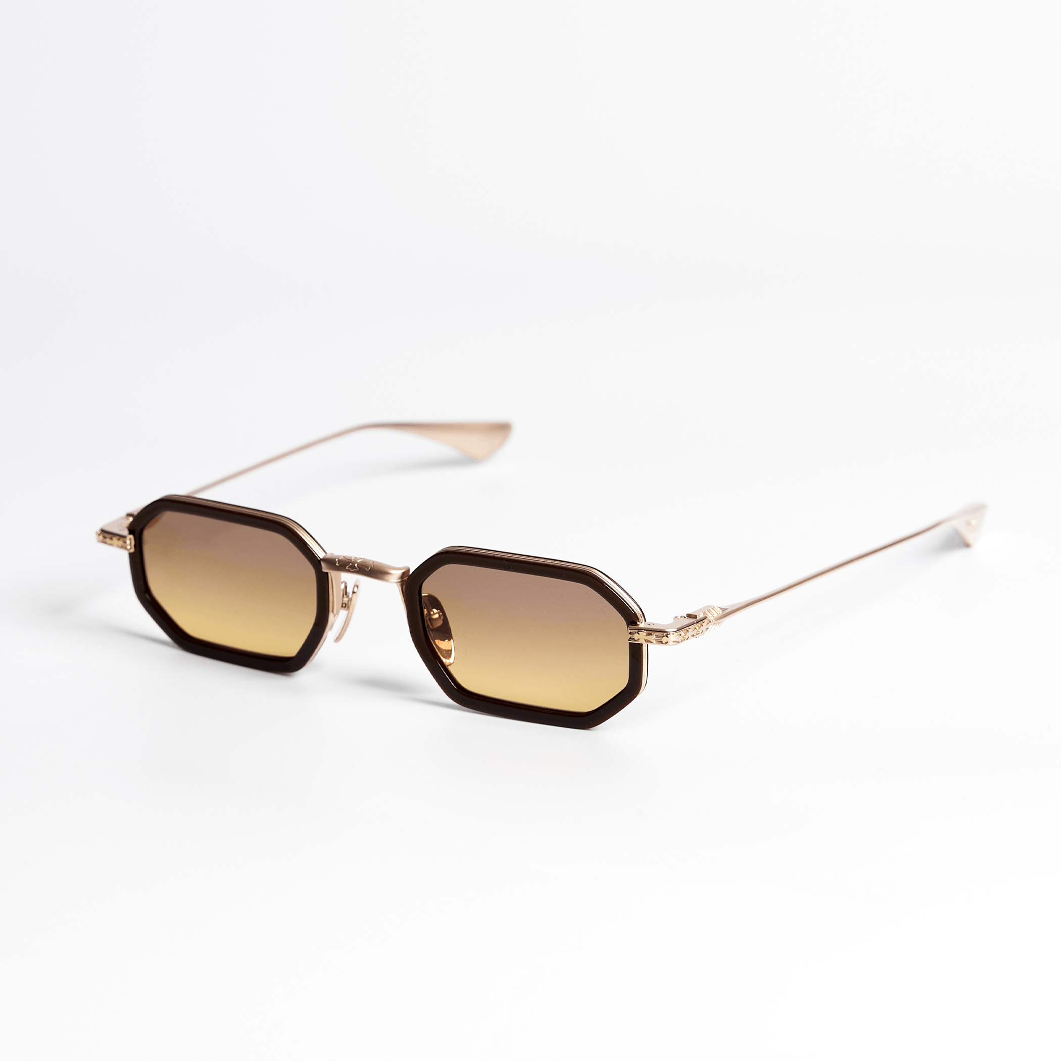 Chrome Hearts CHROME HEARTS STYLIDA CLASSIC BROWN/MATTE GOLD PLATED SUN ...