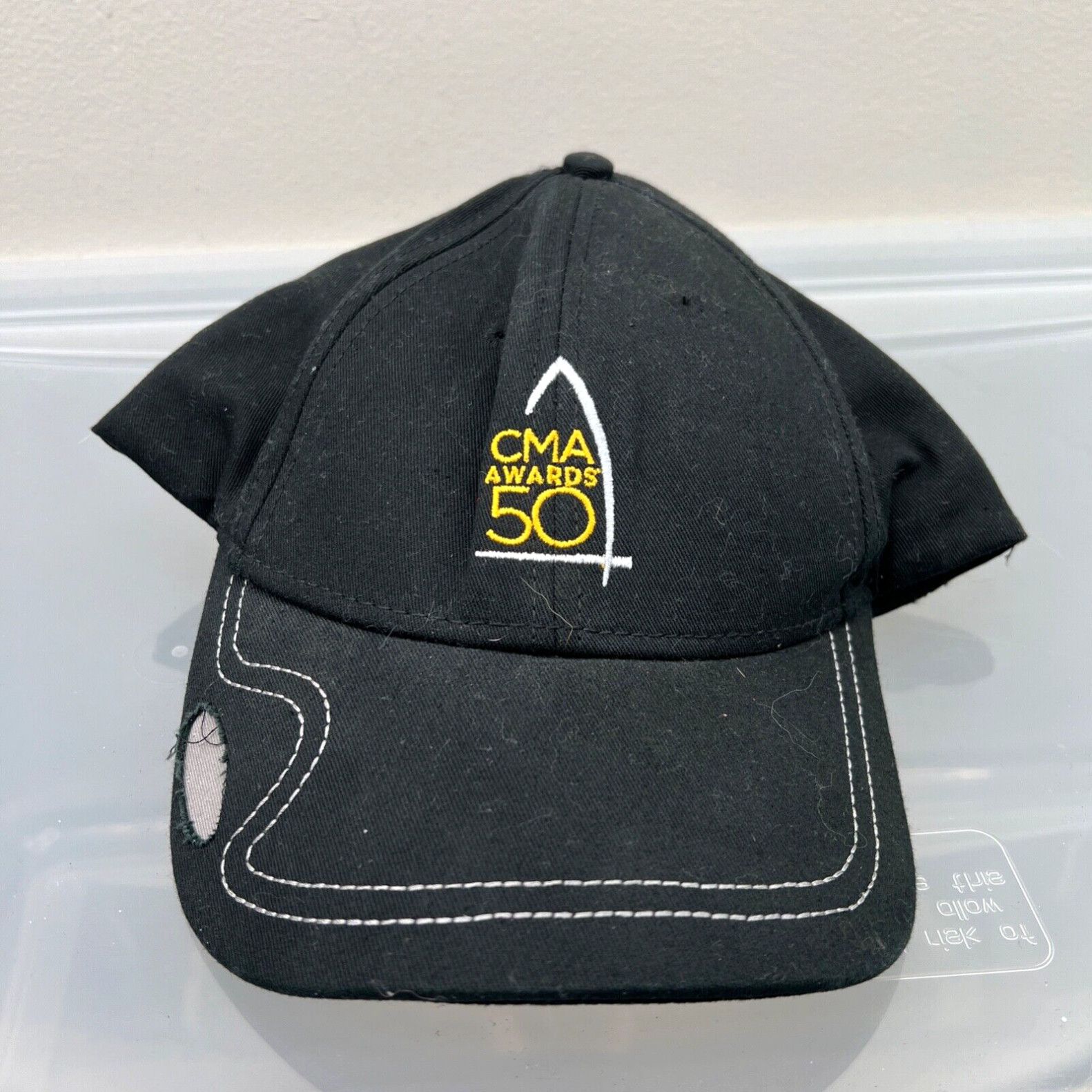 Vintage CMA Awards 50 Snapback Hat Men Adjustable Black Baseball Cap ...