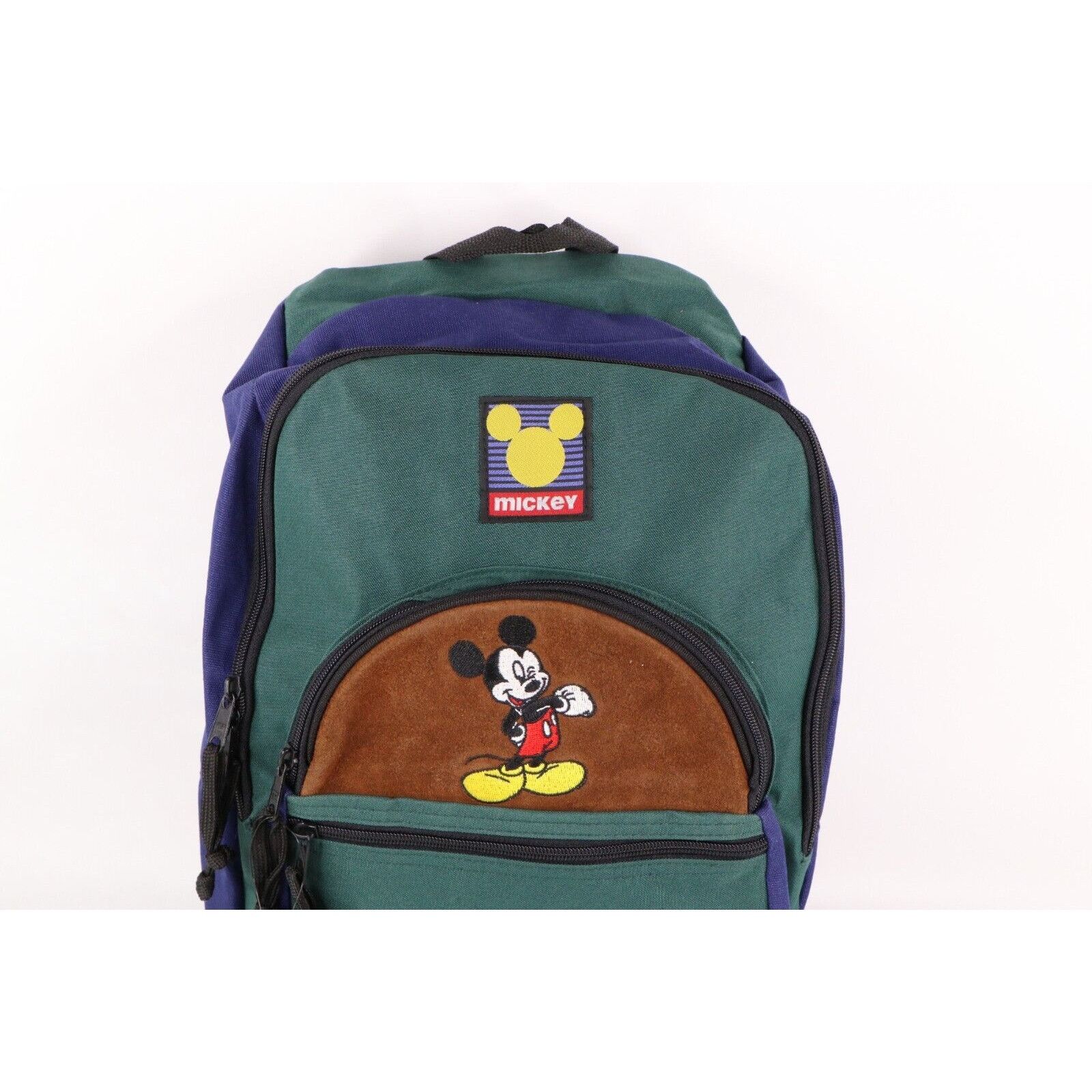 Streetwear × Vintage NOS Vintage 90s Disney Mickey Mouse Suede Backpack ...