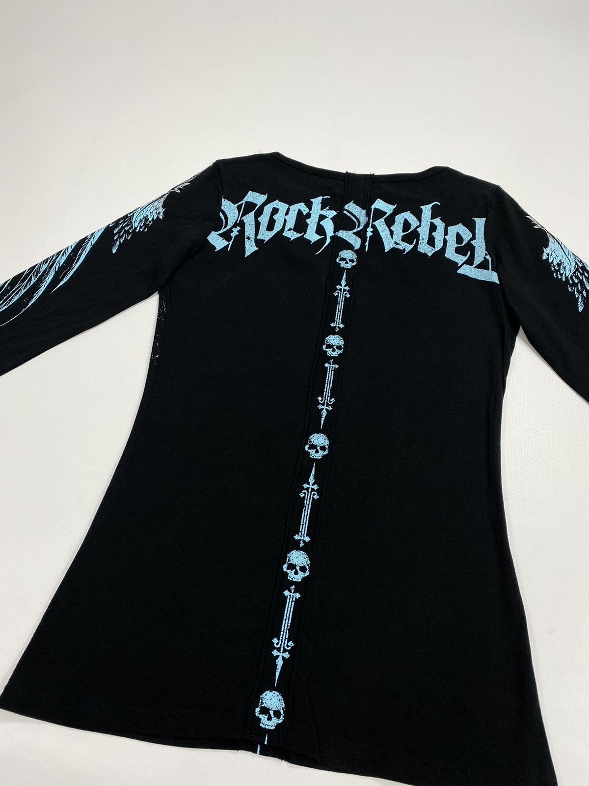 Vintage 🔥LASTDROP🔥 Y2K Rock Rebel Affliction Style Skulls Crosses | Grailed