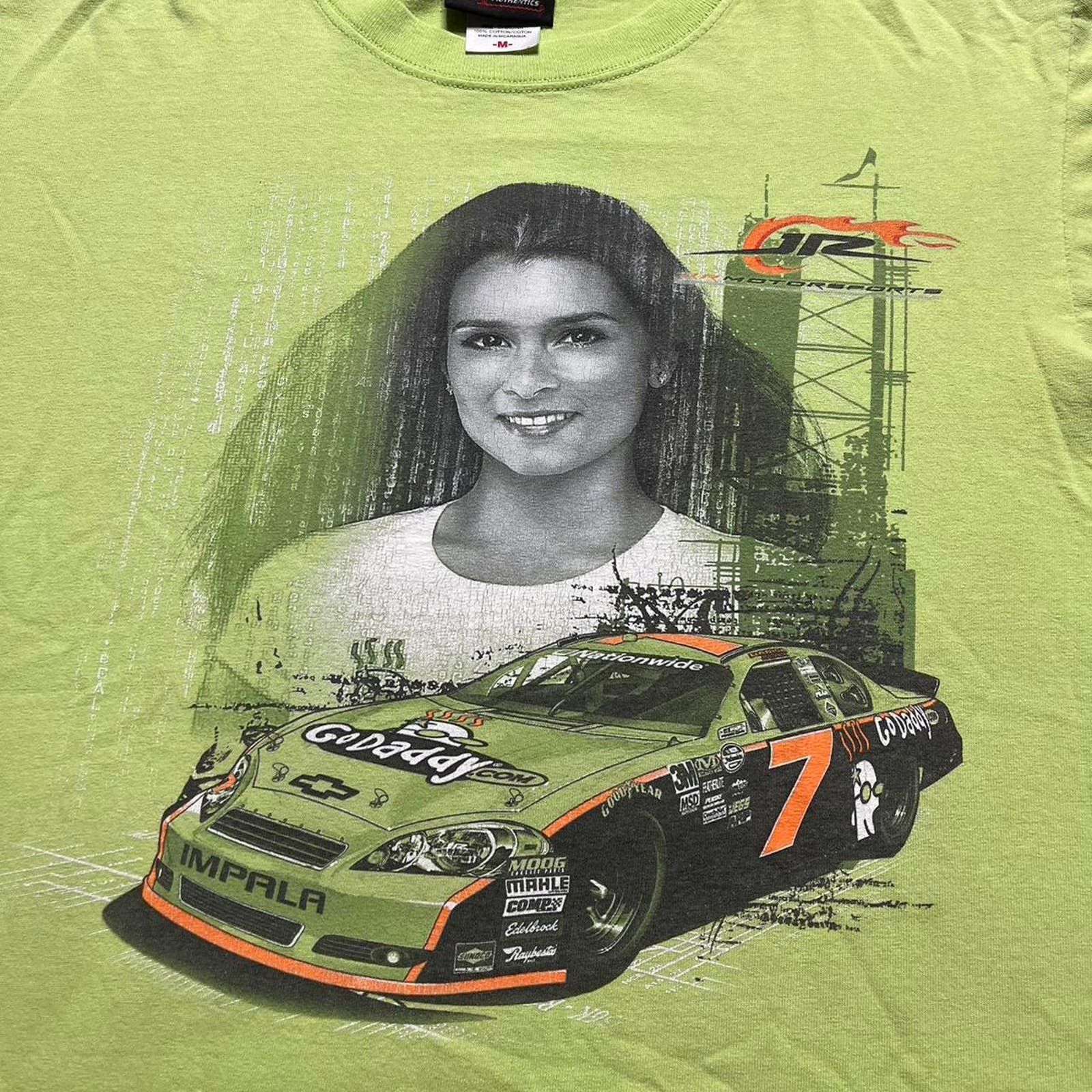 Vintage Vtg Chase Authentics Danica Patrick Go Daddy Nascar T-shirt ...