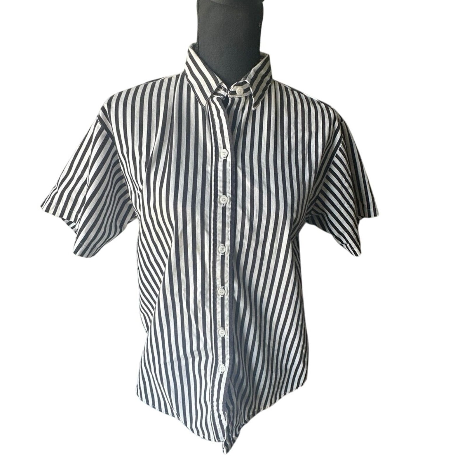 Panhandle Slim Vintage Panhandle Slim Western Black White Striped Shirt ...