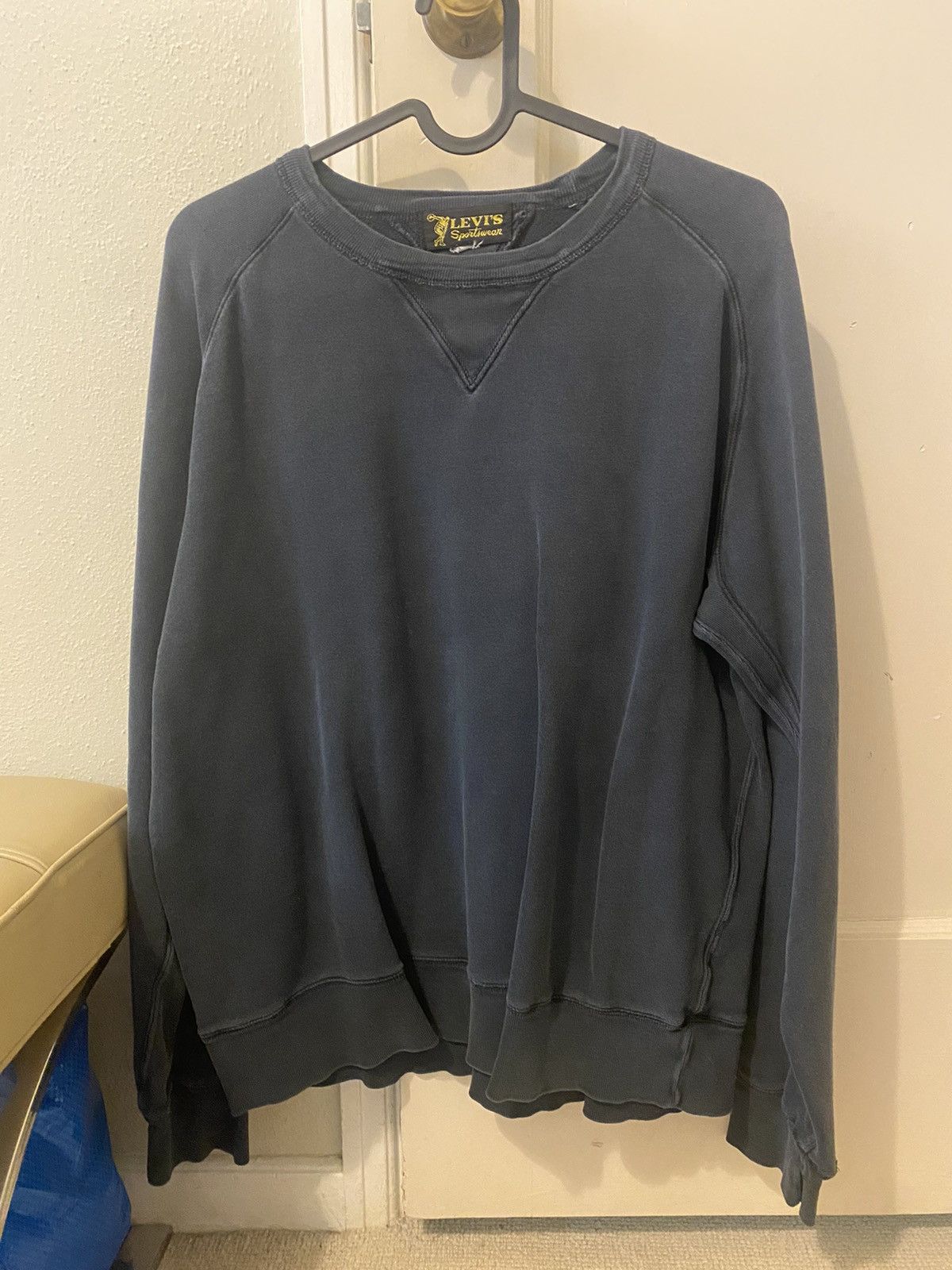 Levi's Vintage Clothing LVC Black Bay Meadows Double-V Crewneck | Grailed