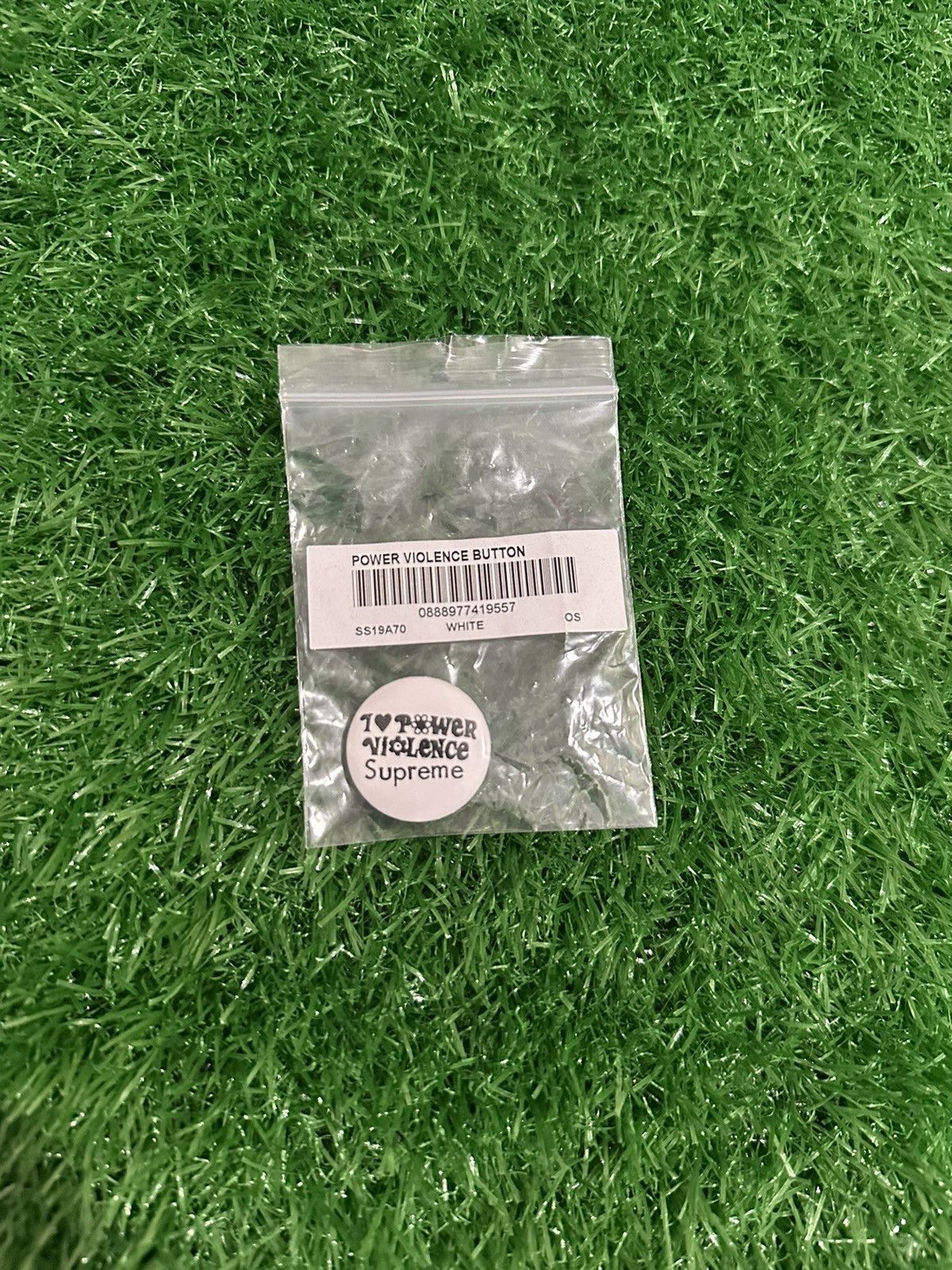 Streetwear × Supreme × Vintage Supreme Power Pin (White) | Grailed