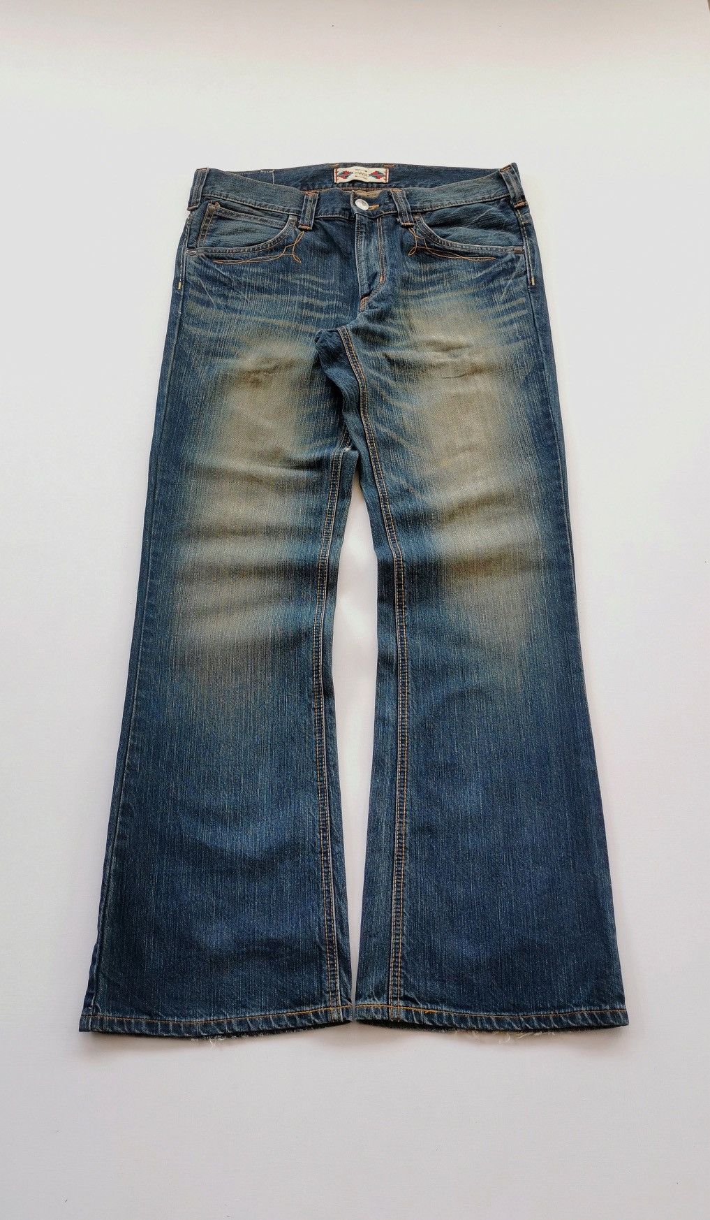 Edwin × Japanese Brand × Jean Bootcut Flared Navajo Patch Edwin Jeans ...