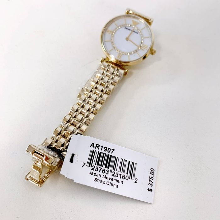 Emporio Armani Emporio Armani AR1907 Women's Two-Hand Gold Steel Watch ...