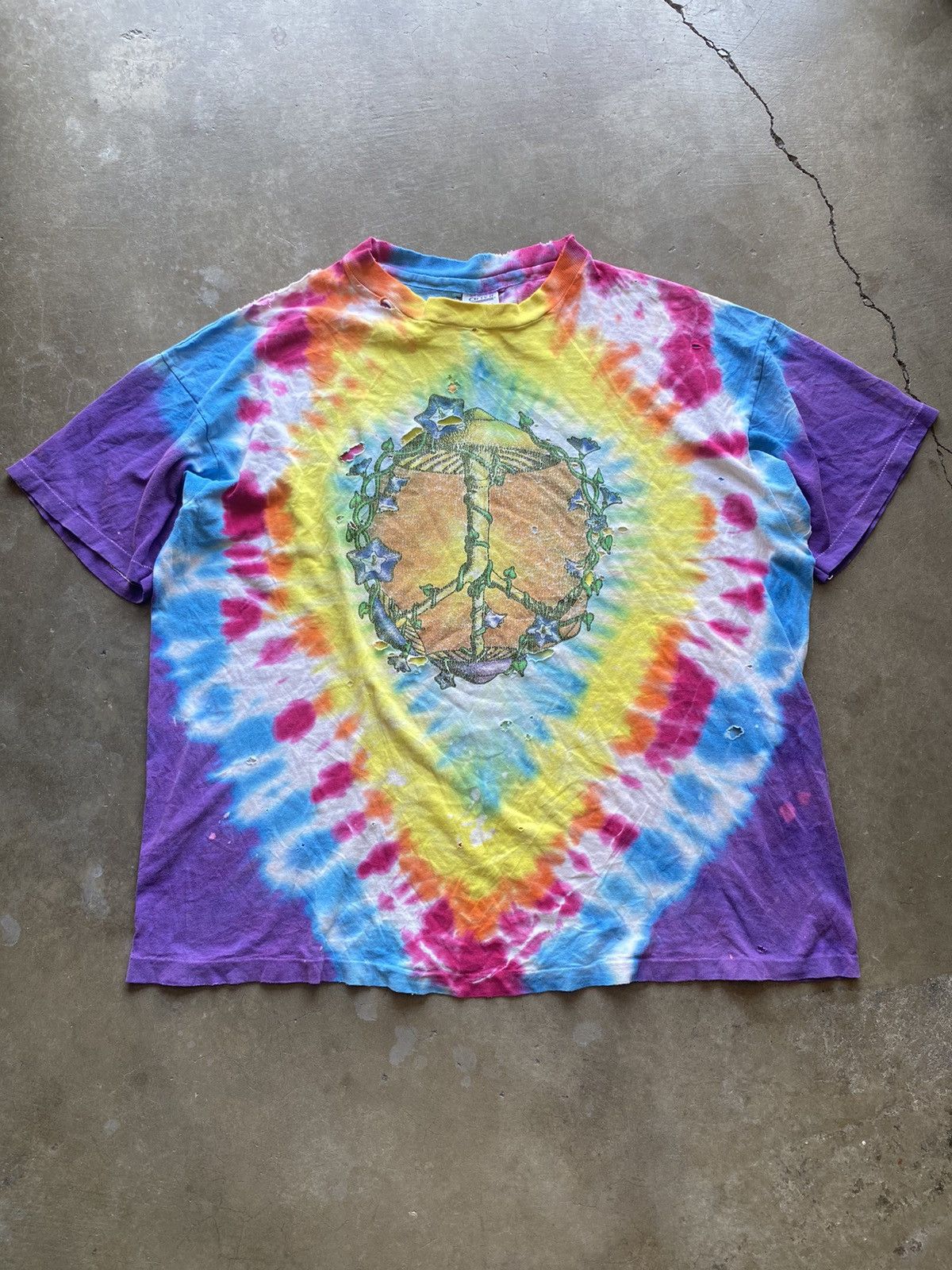 Vintage Vintage 90s Peace Sign T Shirt | Grailed