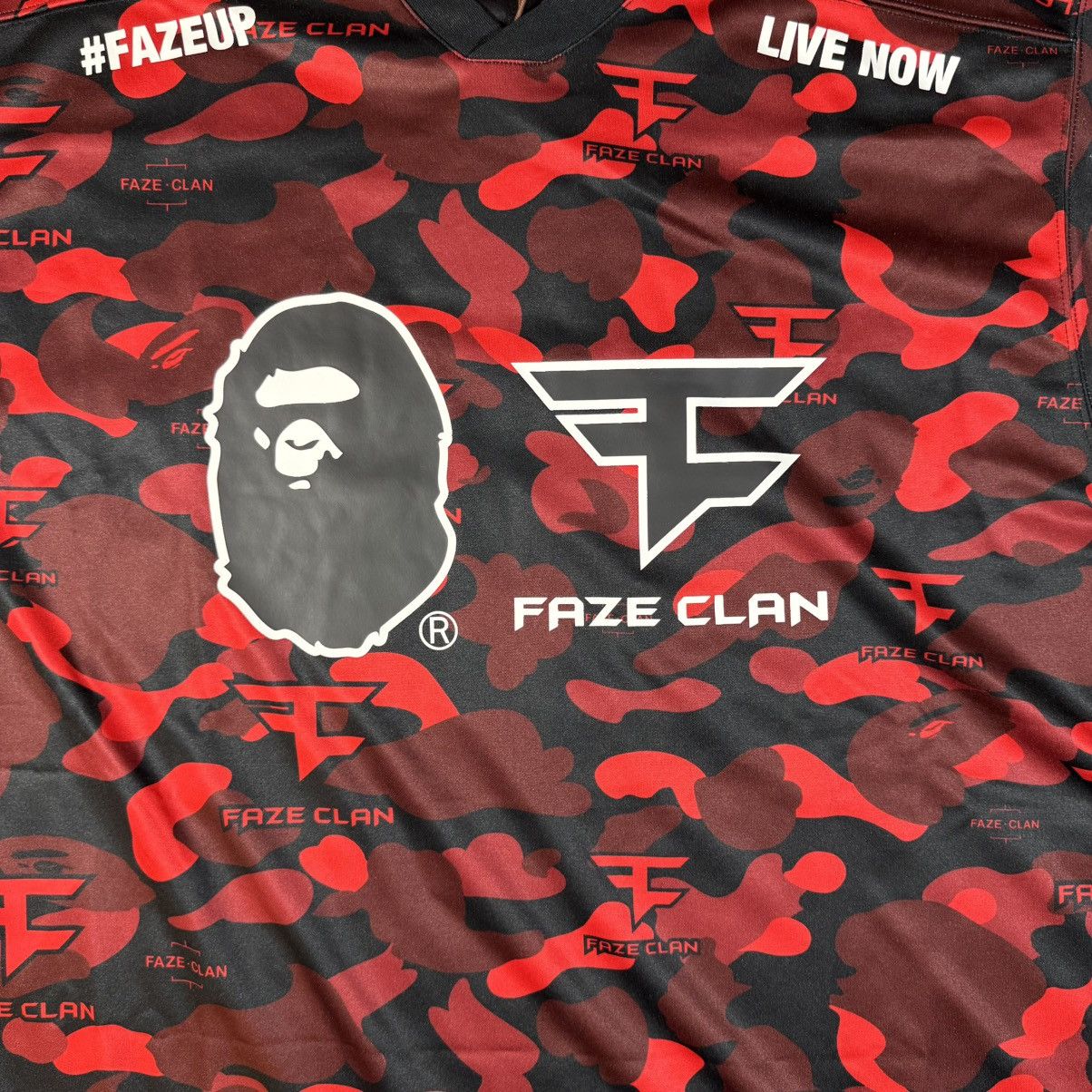 Bape BAPE x Faze Clan Hockey long sleeve Tee | Grailed