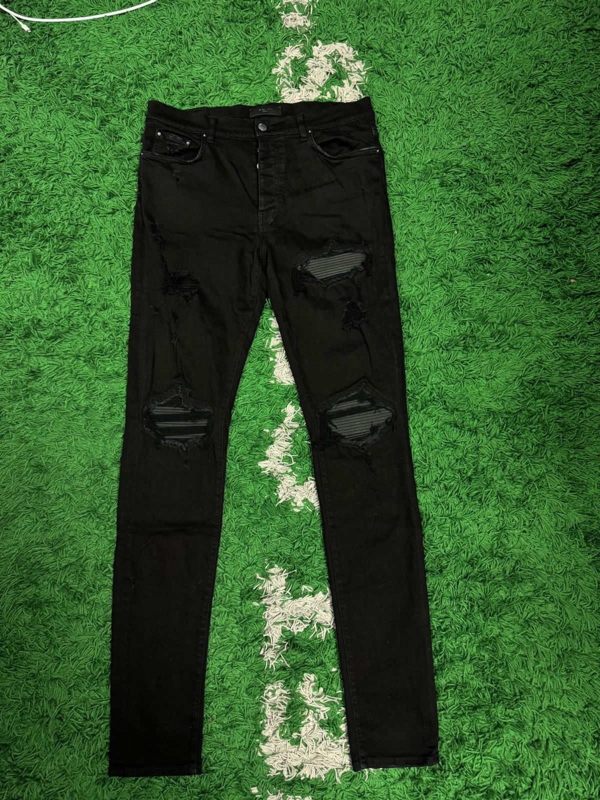 Amiri Amiri MX1 Jeans Black Patch 34 | Grailed
