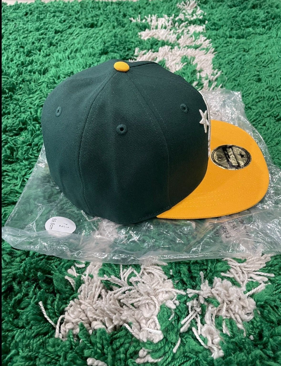 HELLSTAR Hellstar Baseball Fitted Hat Green - 7 1/2 | Grailed