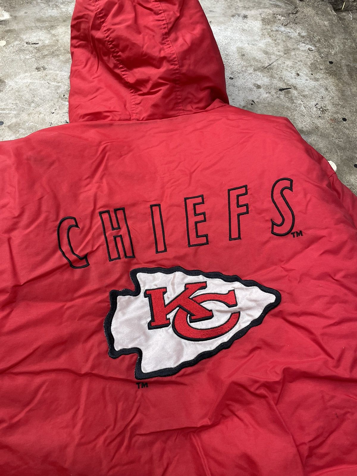 NFL 90’s Kansas City Chiefs Puffer Jacket | Grailed