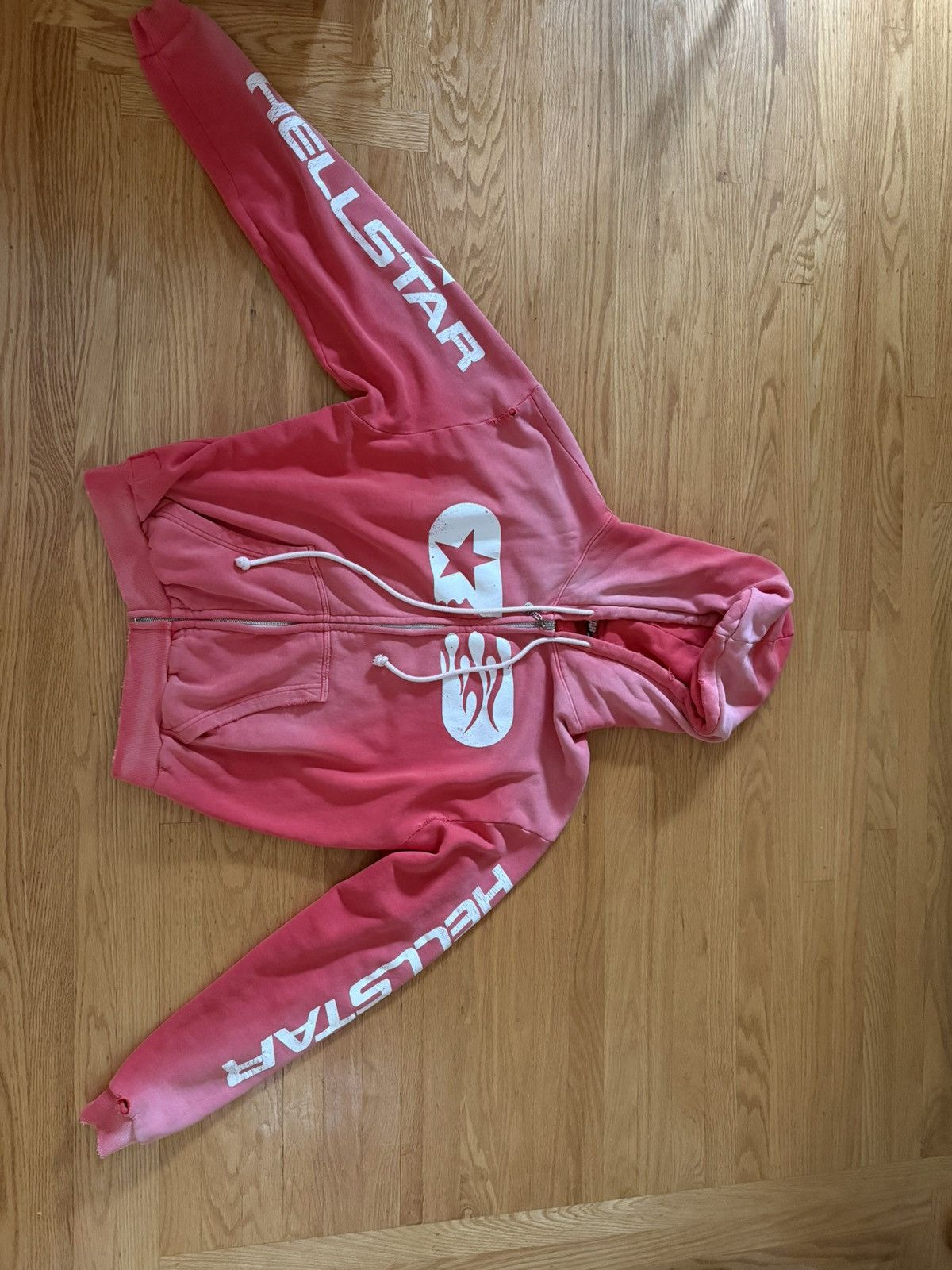 HELLSTAR Hellstar Studios Zip Hoodie Red FW2024 | Grailed