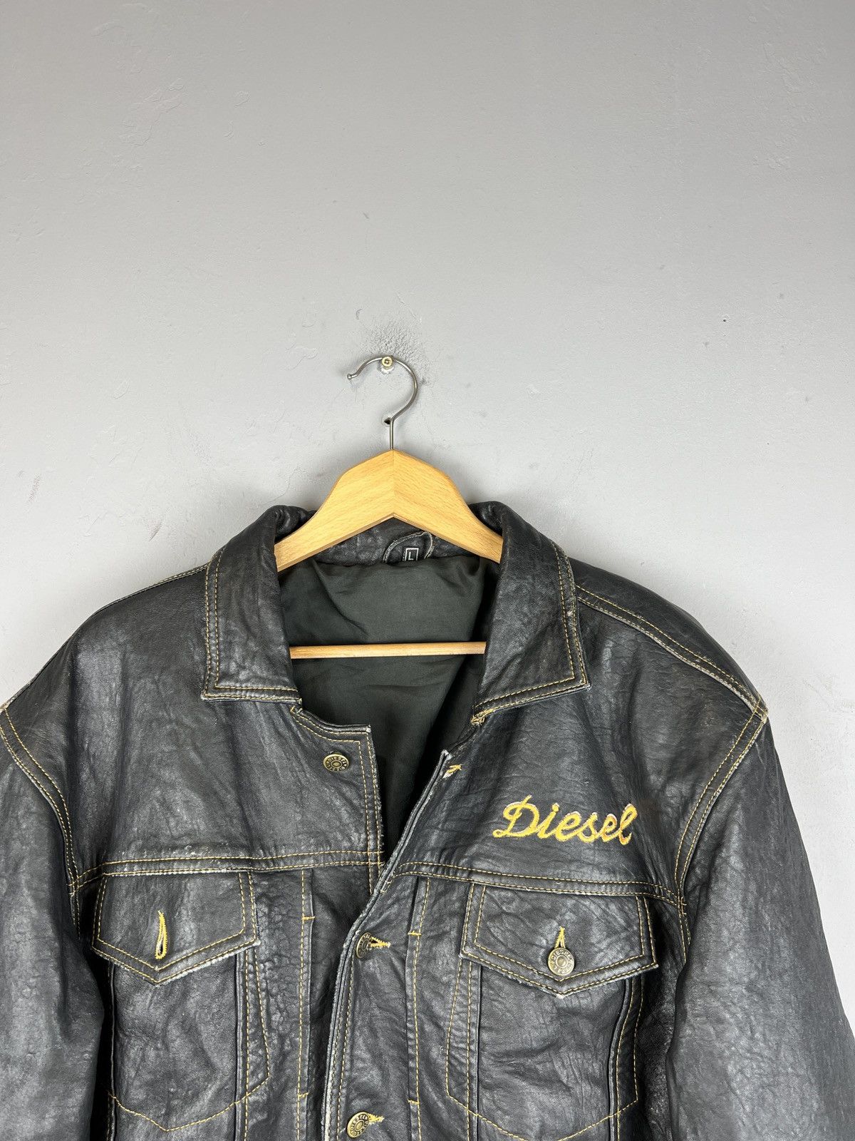 Diesel 💥 90's Vintage Rare Diesel Leather Bomber Jacket | Grailed