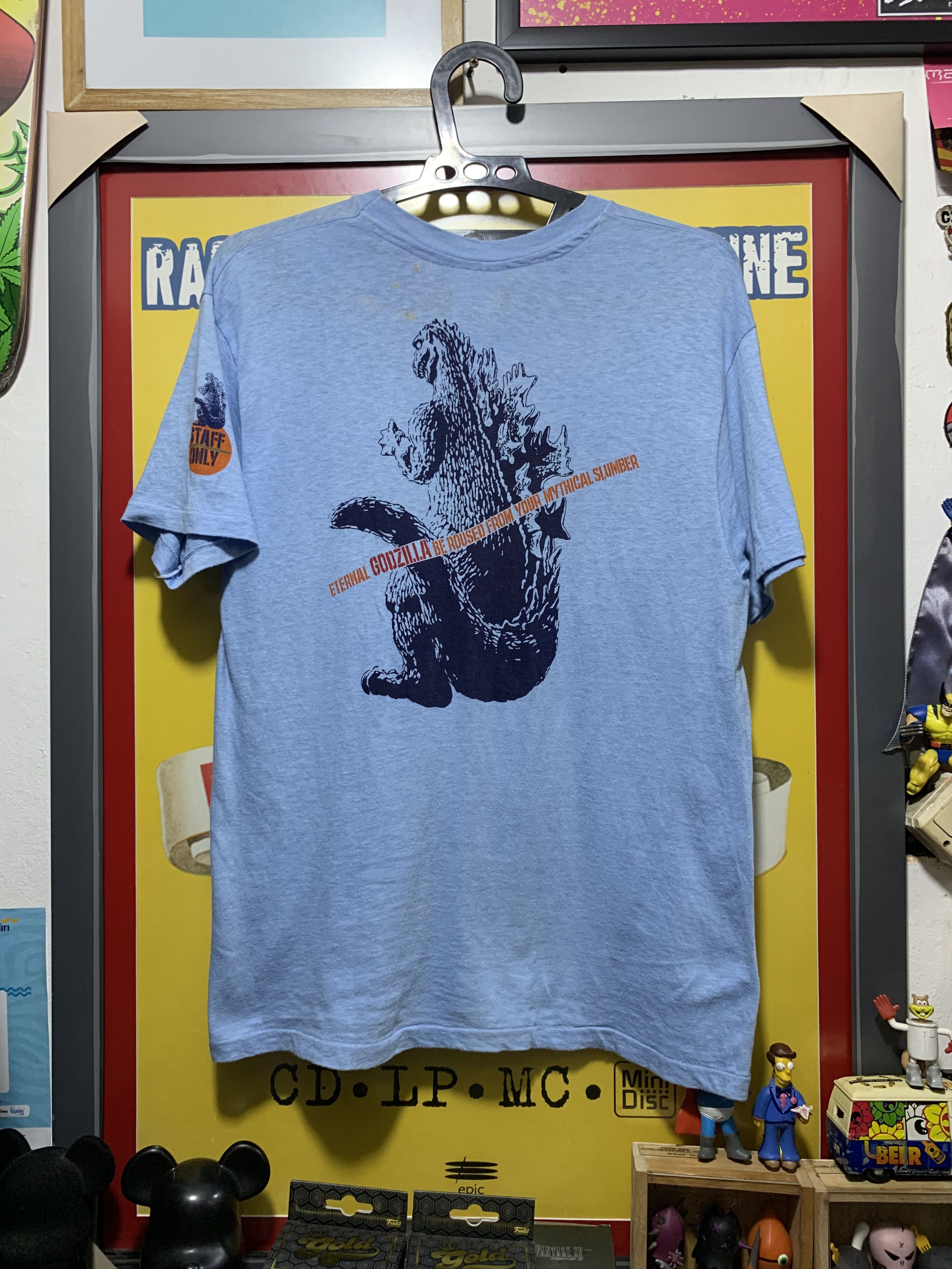 Vintage Vtg 80’s GODZILLA “Eternal GODZILLA“ Staff Only Promo tee | Grailed